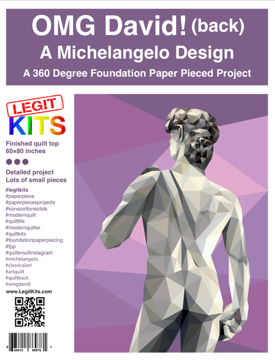 Legit Kit - OMG David 360 (front & back) Foundation Paper Pieced Patte ...