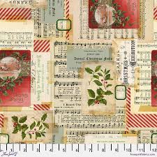 Collage Holidays Past by Tim Holtz PWTH195-MULTI XLN FreeSpirit Fabrics ...