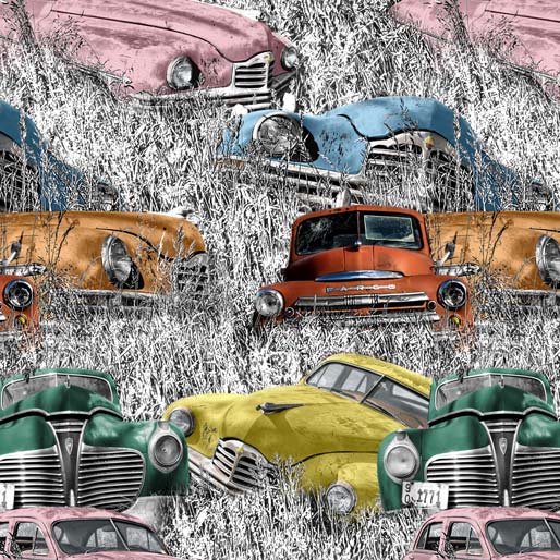 Rustic Relics - Classic Cars - Kennards – Whispers of the Valley Fabric