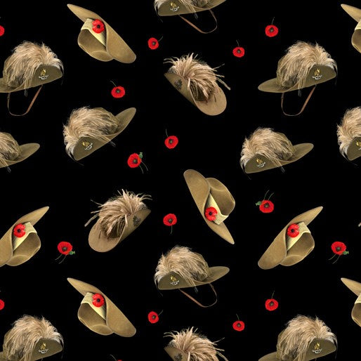 Honour the Light Brigade Slouch Hats Black - 7117L09 – Whispers of the ...